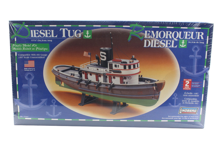 Bild på Byggmodell båt - Diesel Tug Boat - 1:87 - Lindberg